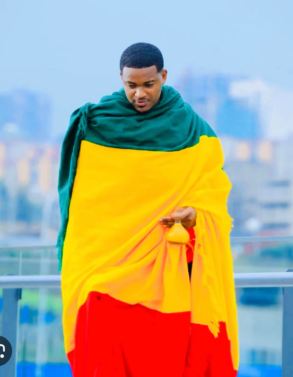 Ethiopian Flag Fota / Ethiopian Scarf/blanket – Maizen Design